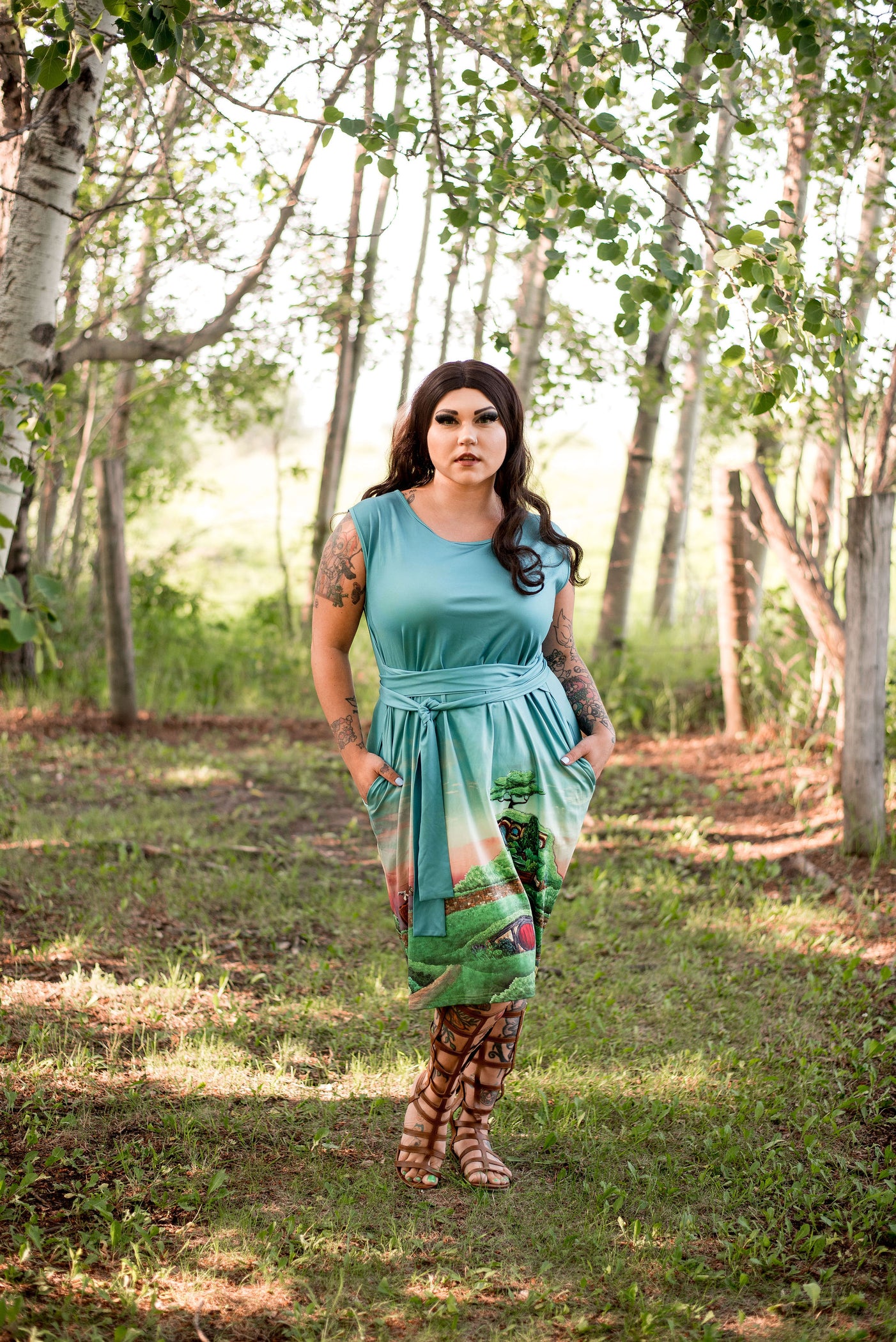 The Shire Tie Wrap Dress — Kay Pop Art Studio
