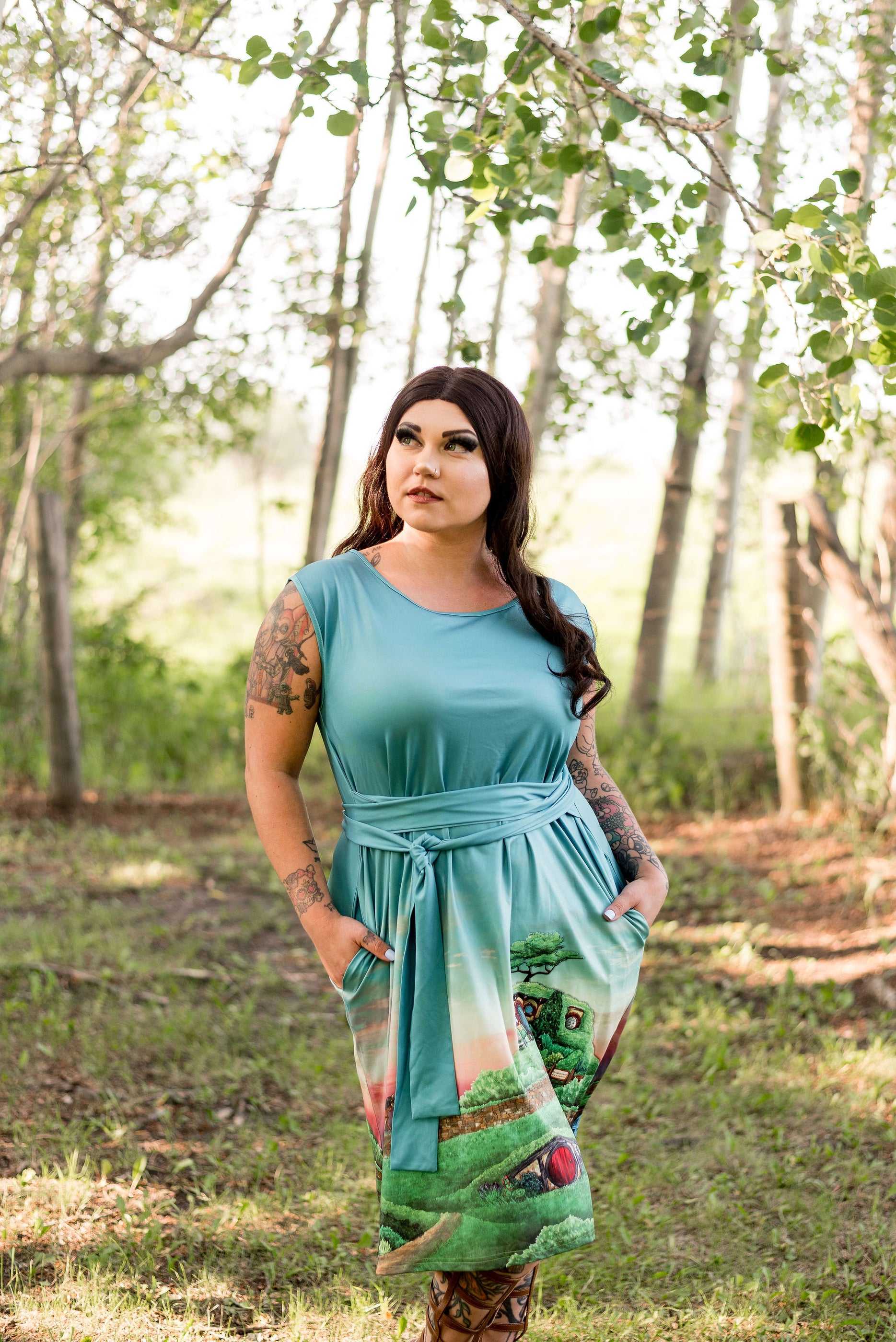 The Shire Tie Wrap Dress — Kay Pop Art Studio