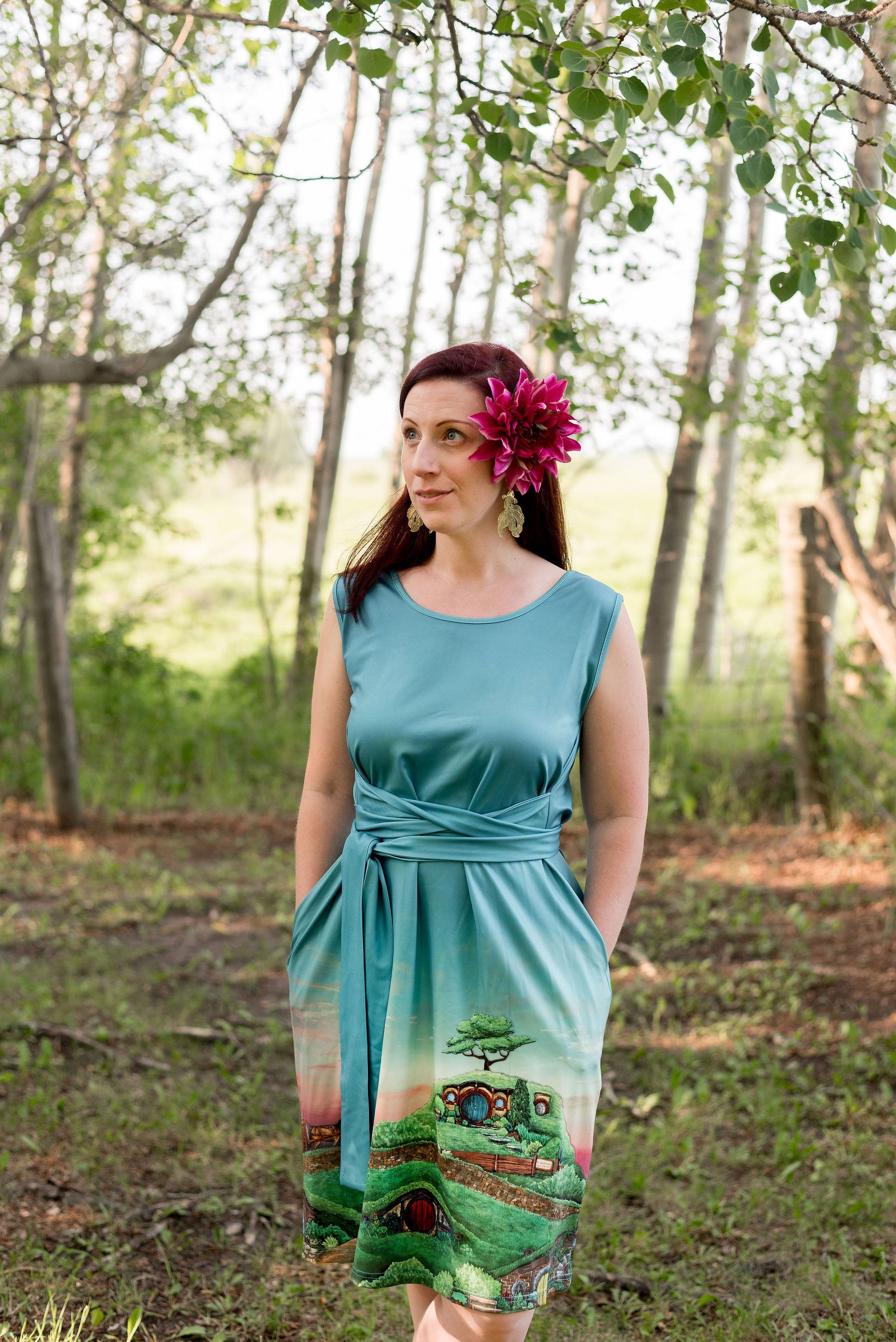 The Shire Tie Wrap Dress — Kay Pop Art Studio