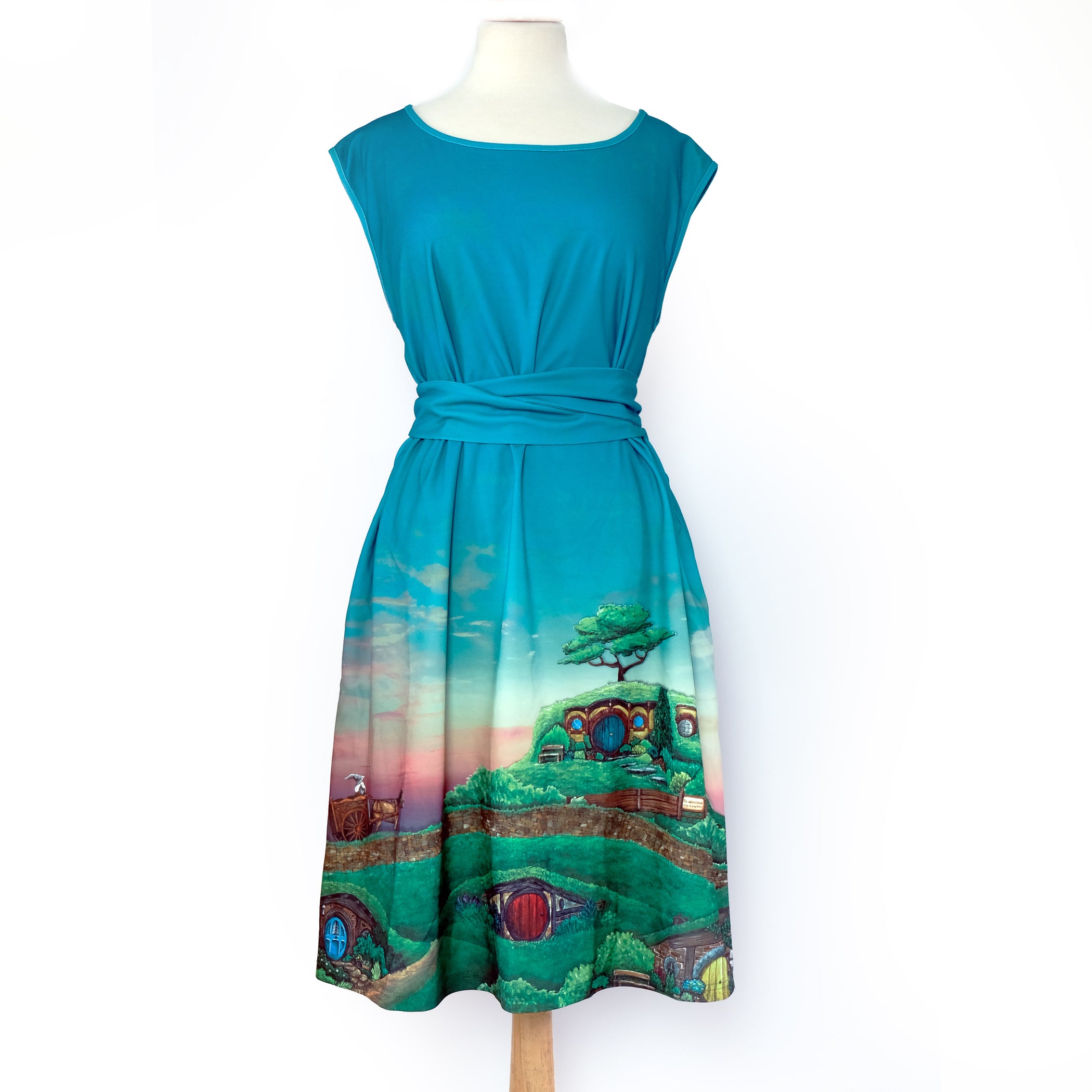 The Shire Tie Wrap Dress — Kay Pop Art Studio