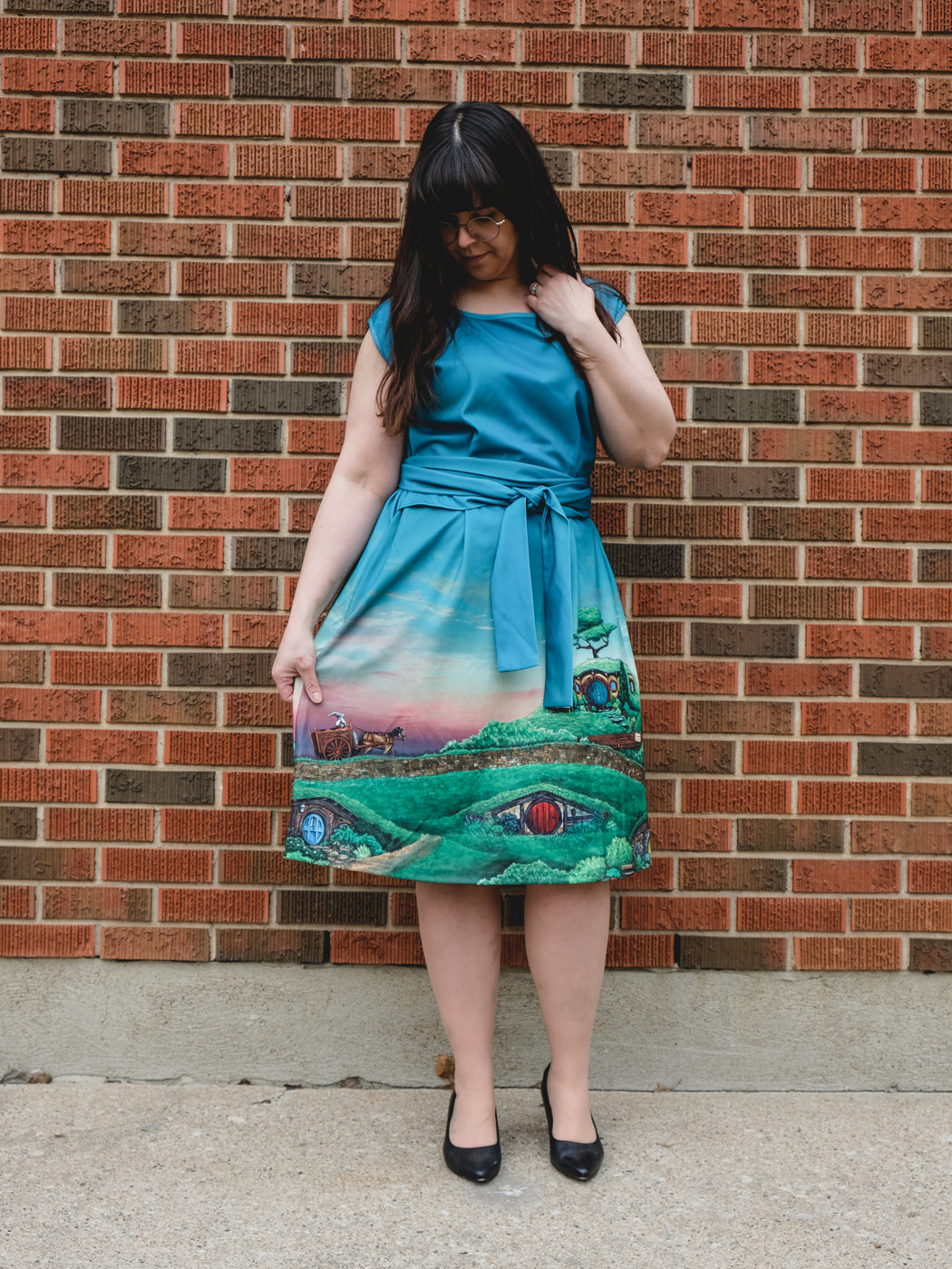 The Shire Tie Wrap Dress with Pockets — Kay Pop Art Studio