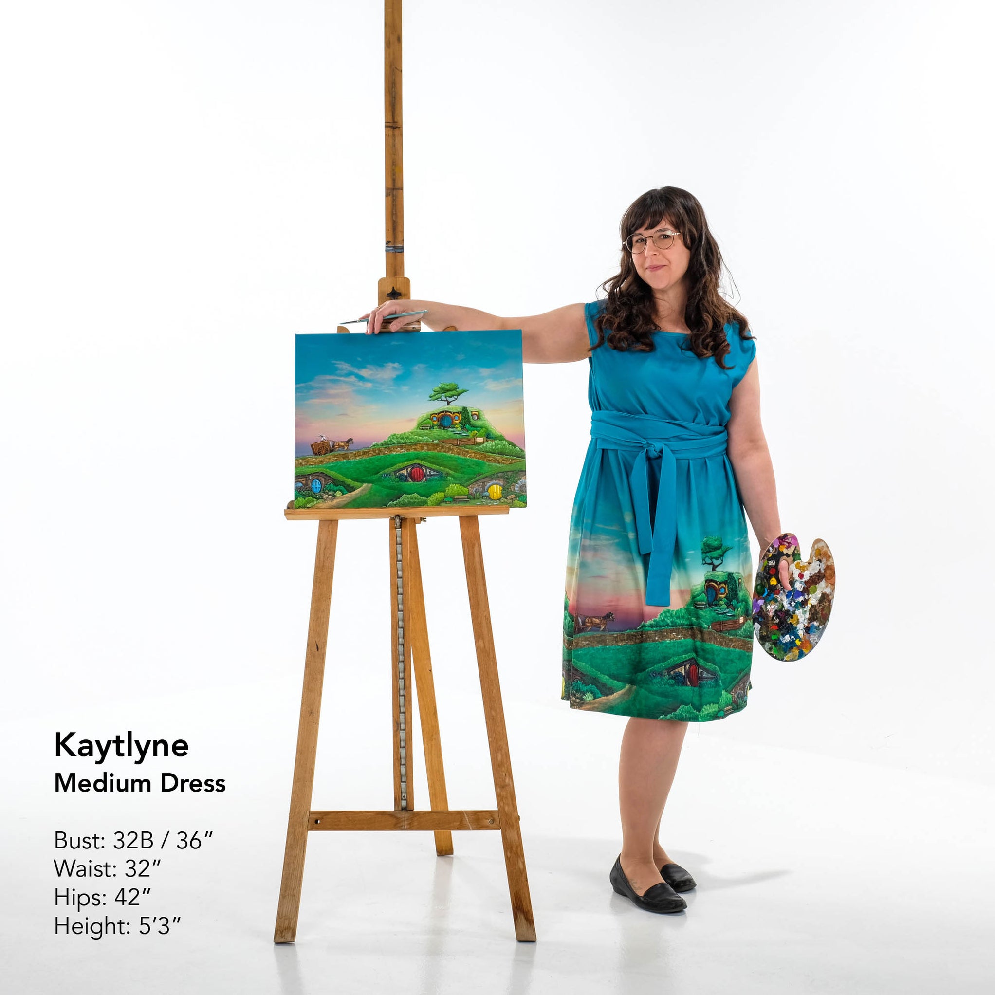 The Shire Tie Wrap Dress — Kay Pop Art Studio