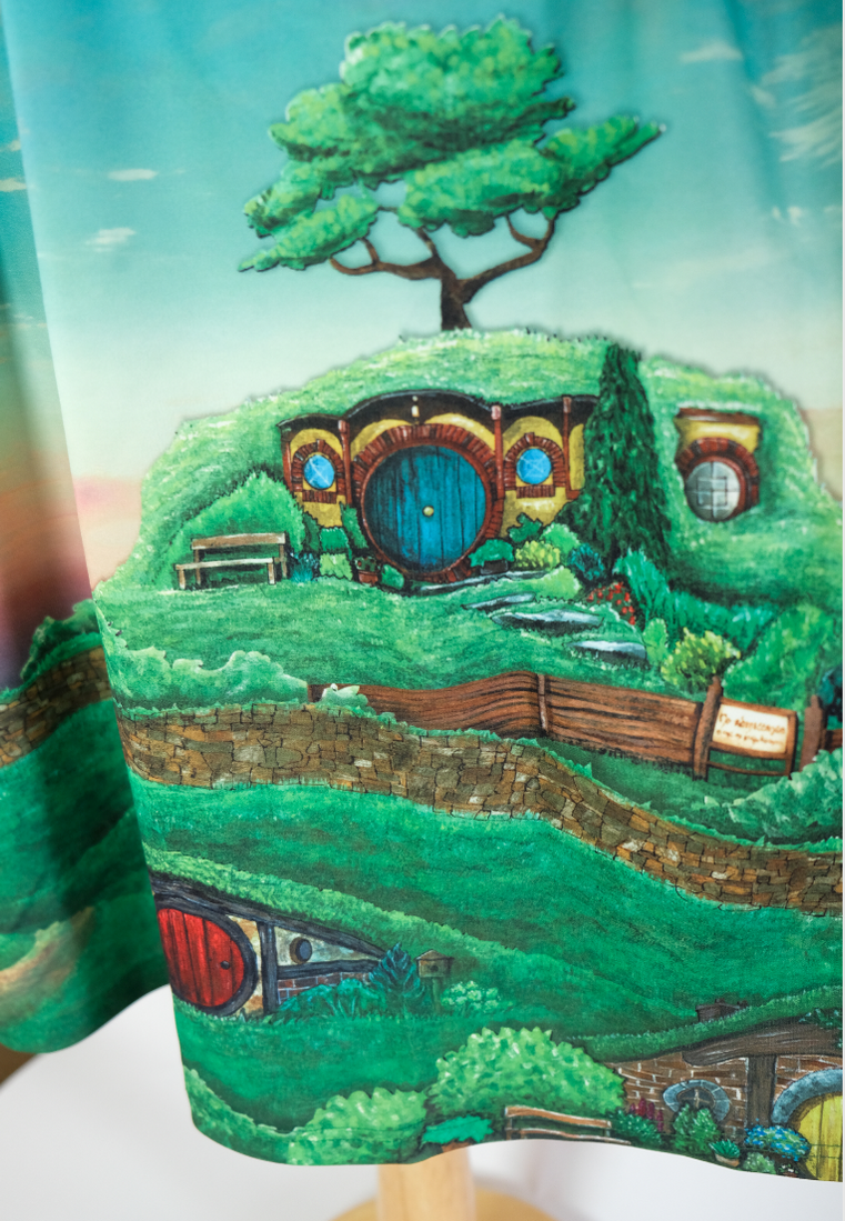 The Shire Tie Wrap Dress — Kay Pop Art Studio