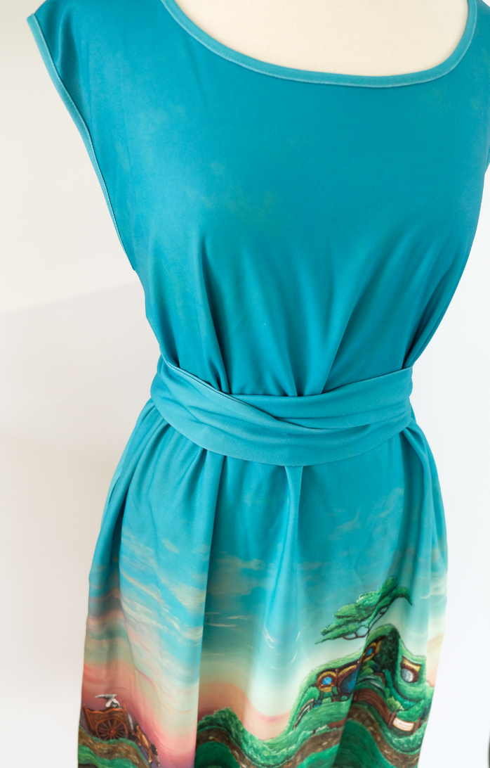 The Shire Tie Wrap Dress — Kay Pop Art Studio