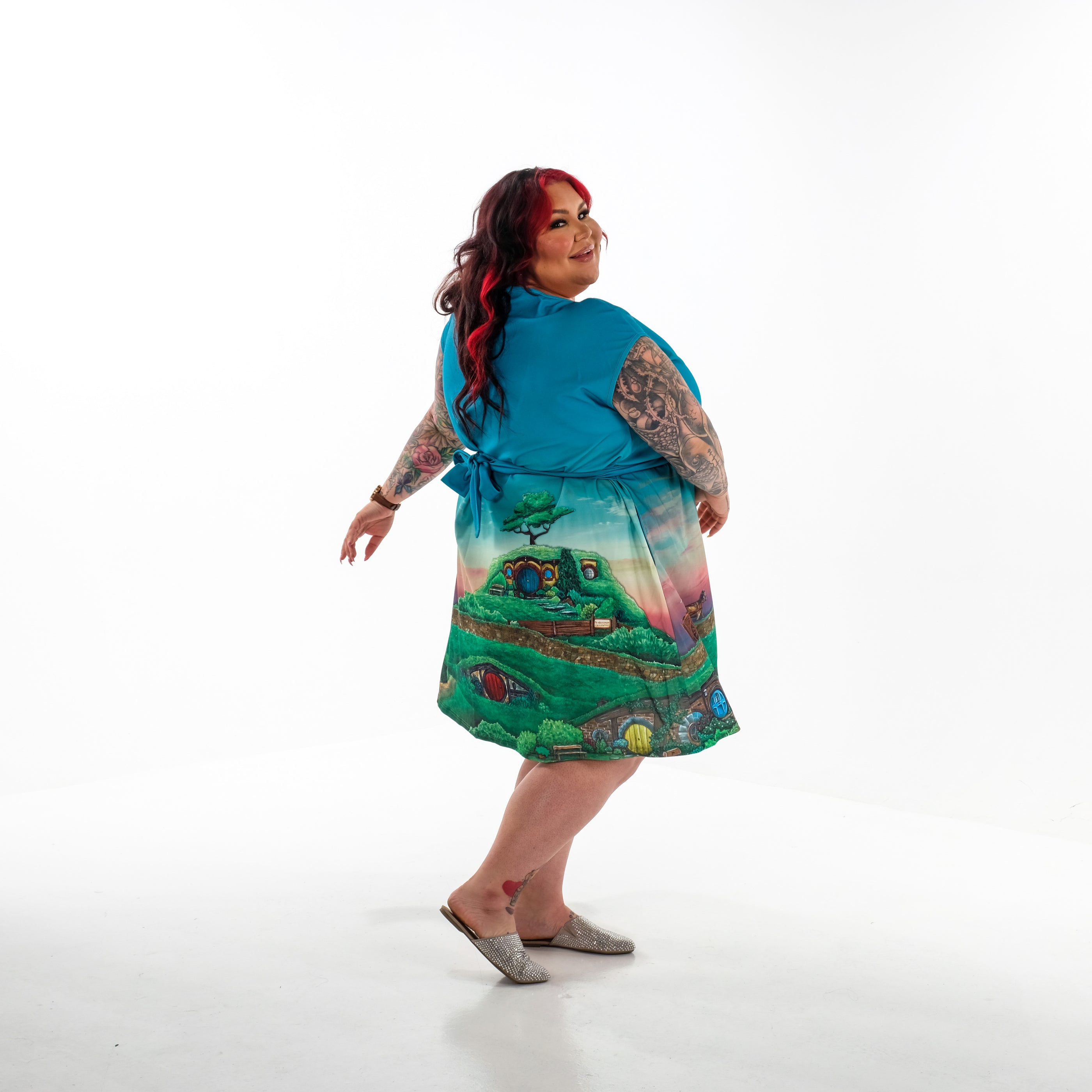 The Shire Tie Wrap Dress — Kay Pop Art Studio