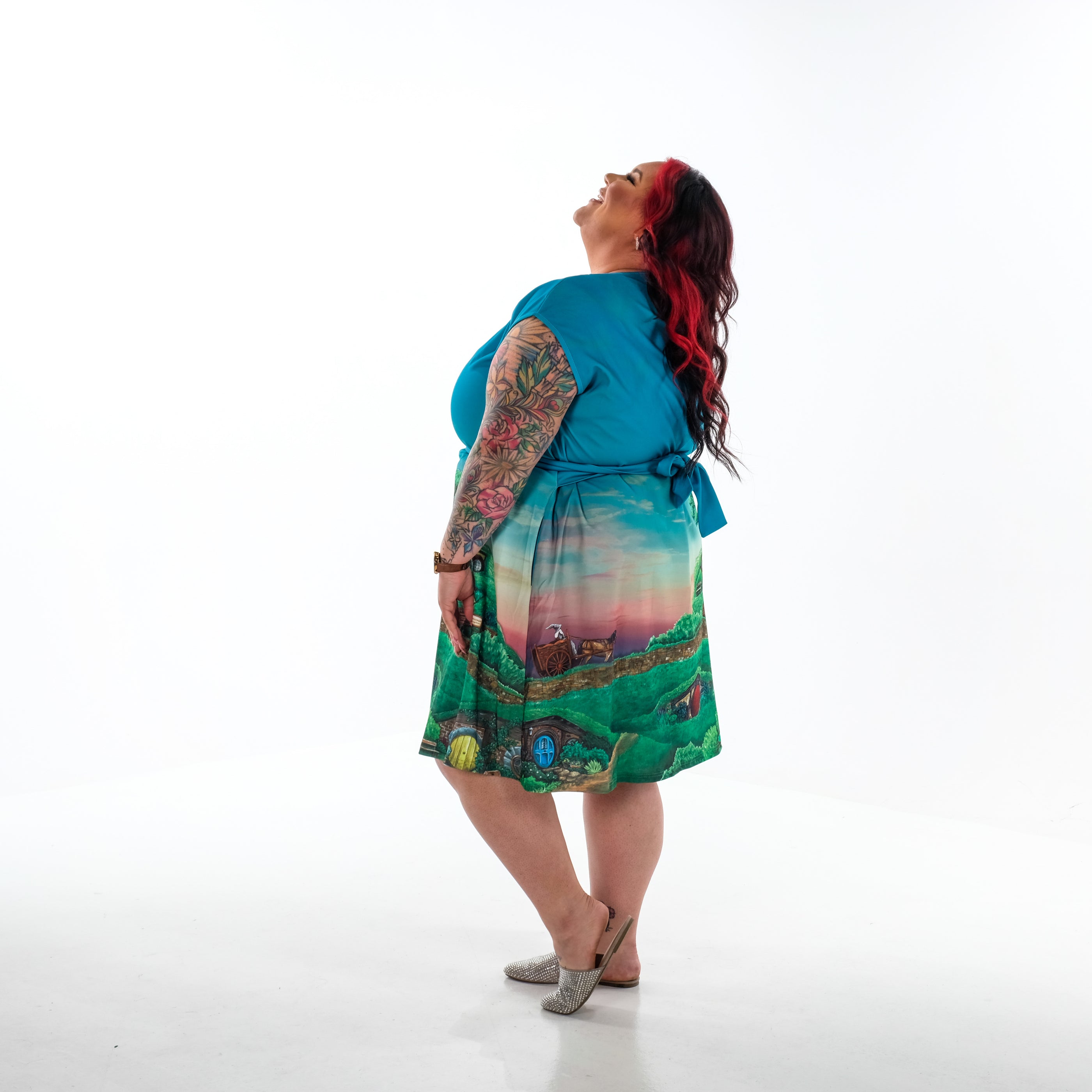 The Shire Tie Wrap Dress — Kay Pop Art Studio