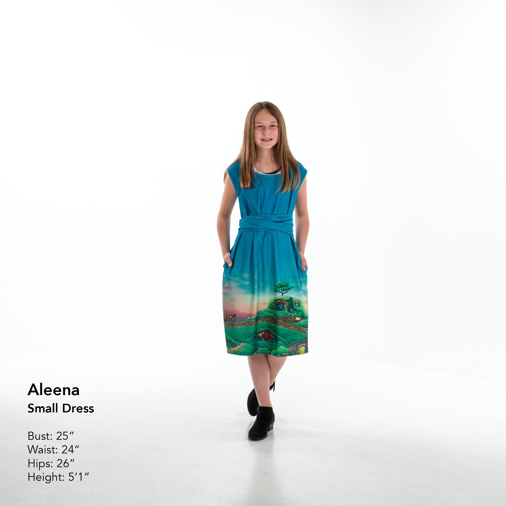 The Shire Tie Wrap Dress — Kay Pop Art Studio