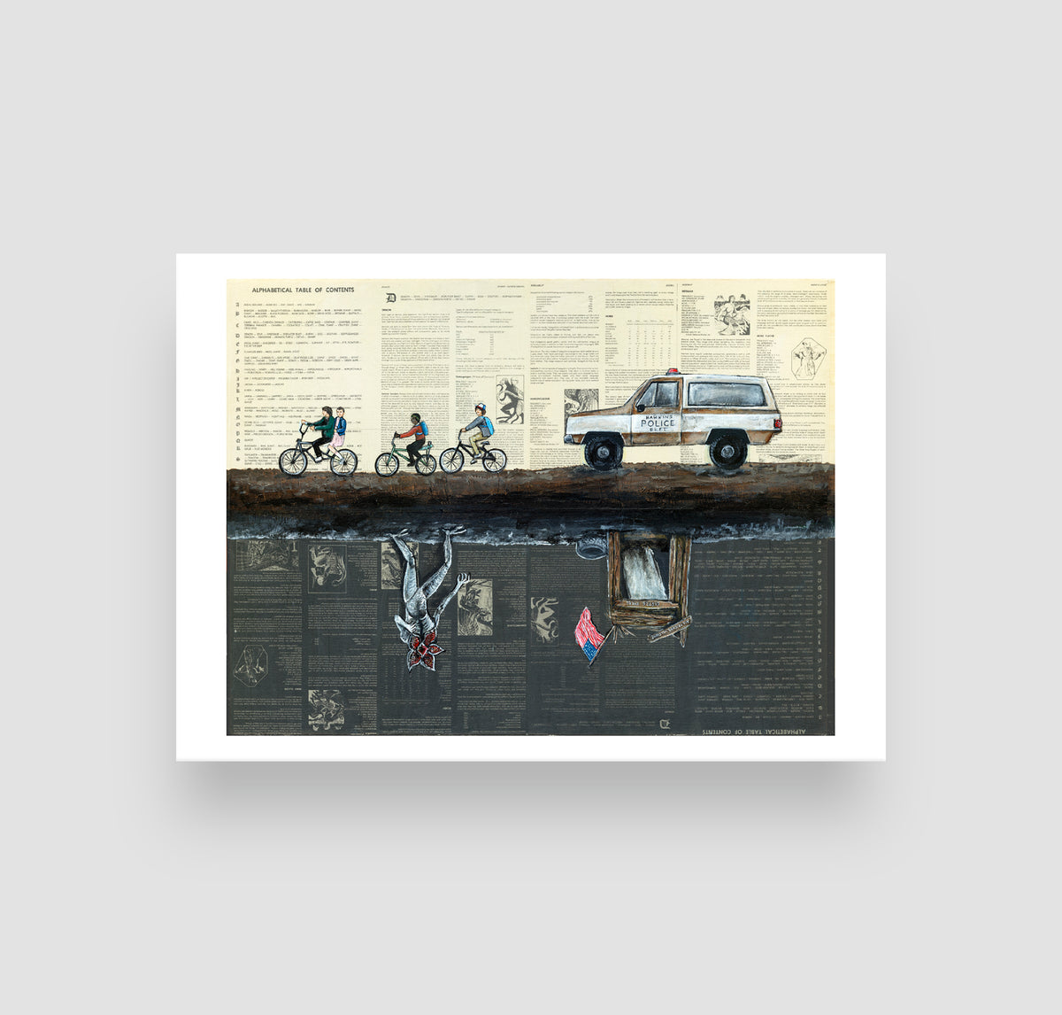 5" x 7" Paper Print of The Upside Down — Kay Pop Art Studio